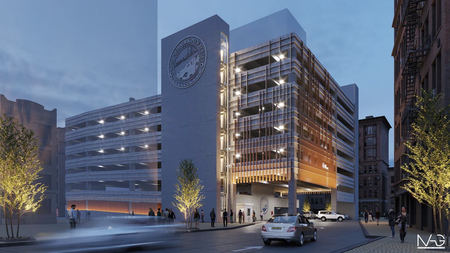 506-Space Municipal Parking Garage For an Urban Mixed-Use Development ...